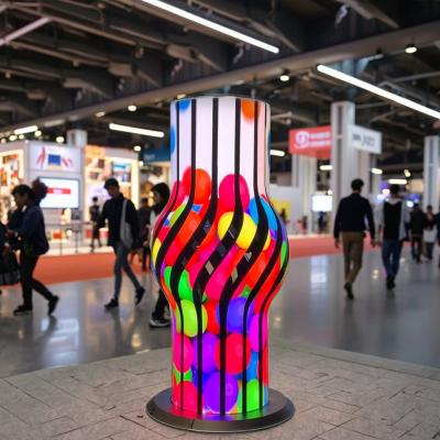 China Special Shaped Red Wine LED Wall Billboard 5500cd Brightness For Exhibition Halls for sale