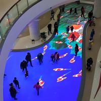 China P3 Immersive Indoor Fixed LED Screen Floor Tile Digital Signage Video Wall Display for Shopping Malls Exhibition for sale