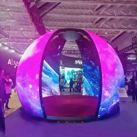 China Indoor Advertising Creative LED Screen Sphere Display 360 Viewing Angle Temperature Customized Digital Signage for sale