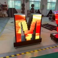 China Magic Cube Full Color LED Display P3 Cinema Gamut 360 Viewing Angle Customizable Indoor Outdoor Digital Signage for sale