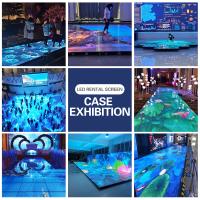 China JINSUO Full Color Indoor Interactive LED Display Touch Screen Digital Signage Board for Venue Dance Stage Tiles Rental for sale