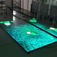 China JINSUO Full Color Indoor Interactive LED Display Touch Screen Digital Signage Board for Venue Dance Stage Tiles Rental for sale