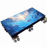 China JINSUO Interactive Full Color High Brightness Indoor Fixed LED Screen Stage Module Tile Touch Floor Digital Signage for sale