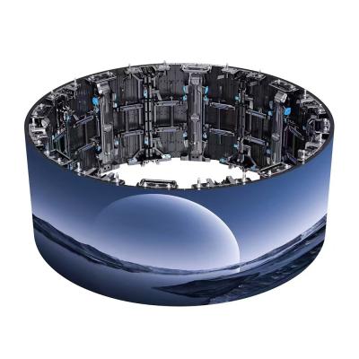 China Creative Indoor Spherical Full Color LED Cube Ring Display Customizable Size 360 for sale
