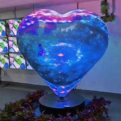 China Full Color Customizable Various Shapes Durable Exhibition Event Creative LED Display Stage Install Cube Led Screen for sale