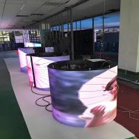 China Indoor Use LED Creative LED Screen Circular Advertising Display with Remote Content Management 8K Resolution for sale
