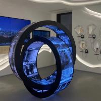 China 8K Customized High Visibility Creative LED Screen 8K Resolution Indoor LED Circular Display for sale