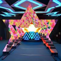 China Creative Outdoor Full Color LED Display Cube Shape Customizable Size Die Cast Aluminum LED Screen for Lobby Advertising for sale