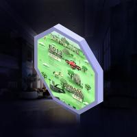 China Creative Outdoor Full Color LED Display Cube Shape Customizable Size Die Cast Aluminum LED Screen for Lobby Advertising for sale