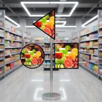 China Wall Mounted Indoor Outdoor Creative LED Screen Display Stand Digital Poster Advertising Retail Store for sale
