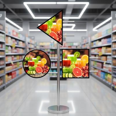 China Wall Mounted Indoor Outdoor Creative LED Screen Display Stand Digital Poster Advertising Retail Store for sale