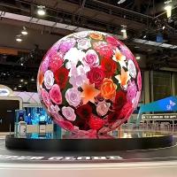 China Indoor Use LED Creative LED Screen Circular Advertising Display Remote Content Management 8K Resolution 360 Viewing for sale