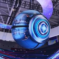 China Circular Indoor Advertising Creative LED Screen LED Display K Resolution 60 Viewing Angle for Product for sale