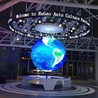 China Customized Full Color Spherical LED Display with 360 Degree View Indoor / Outdoor Use Die Cast Aluminum Cabinet for sale