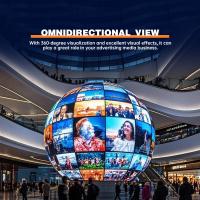 China Customized Full Color Spherical LED Display with 360 Degree View Indoor / Outdoor Use Die Cast Aluminum Cabinet for sale