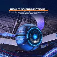 China Customized Full Color Spherical LED Display with 360 Degree View Indoor / Outdoor Use Die Cast Aluminum Cabinet for sale