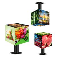 China Indoor Outdoor Led Cube 5 Sides Magic Square Creative Cube Led Display 3D Video Wal Led Matrix Board Module Panel Screen for sale