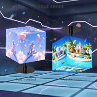 China Customized Cube Shaped LED Screen Magic Cube Waterproof Electronic Signage Indoor Advertising Creative Led Display 5 for sale