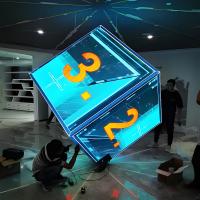 China New Arrivals Electronic Creative LED Screen Magic Cube Signs Indoor Led Cube Display Customizable LED Cube Screen for sale