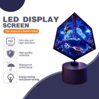 China Electronic Magic Cube Shaped LED Screen Waterproof Signage Indoor Advertising Creative Display 5 Face 1080P HDR10 Plus for sale