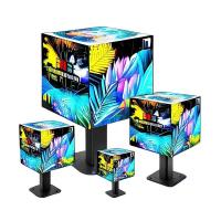 China Indoor Cube Shaped LED Screen Magic Cube Waterproof Electronic Signage Indoor Advertising 5 Face HDR10+ 1080P P2.5 120Hz for sale