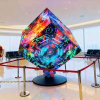 China Customized Cube Shaped Creative LED Screen LED Screen Magic Cube Waterproof Electronic Signage Outdoor Indoor for sale