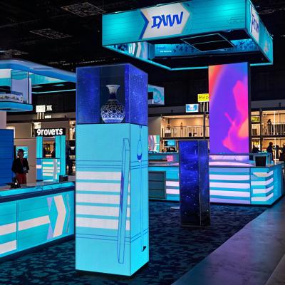China Unique Exhibition Customizable Indoor LED Advertising Display High Brightness 360 Viewing Size Options for sale