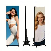 China IP65 Rated Foldable LED Poster Screen Indoor Outdoor Elevator Advertising Display 360 Photo Booth for sale