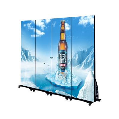 China Aluminum Profile Digital Video LED Poster Screen Indoor Outdoor Advertising Display Stand for sale