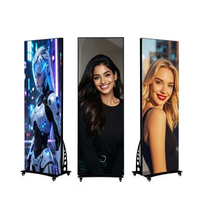 China Movable Customizable 4K 8K LED Poster Screen Digital Advertising Display Indoor Outdoor 360 Viewing for sale