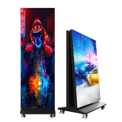 China 1080P Outdoor Folding LED Poster Screen Digital Banner Advertising Display Board 2 Year Warranty for sale
