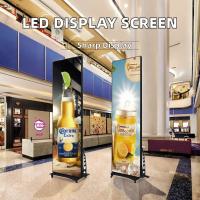 China Mint Color 1080P LED Advertising Display Custom Indoor Outdoor CMS for Shopping Mall for sale