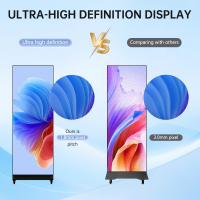 China Roll Banner P1.25 1080P Outdoor LED Poster Screen Digital Advertising Display Custom Brightness for sale