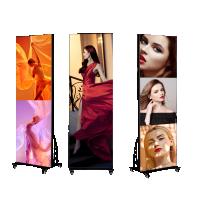 China WiFi Control 8K LED Poster Screen Customizable Cafe Advertising Display Multi Mount One Piece Design for sale