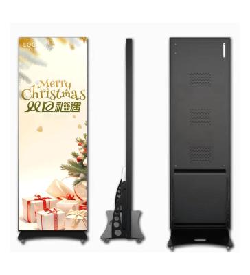 China Vertical Jingsuo Indoor Outdoor LED Poster Screen Digital Signage Advertising Display Customizable Panel for sale