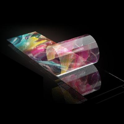 China ODM OEM Indoor Flexible LED Screen Transparent Glass Window Advertising Transparent LED Video Wall for sale