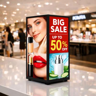 China COB Full Color Indoor Outdoor LED Poster Screen IP65 Die Cast Aluminum Advertising Light Box Display for sale