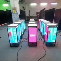 China Custom Indoor LED Display Stand  Exhibitions Advertising Sign Transparent Acrylic Display Case for sale