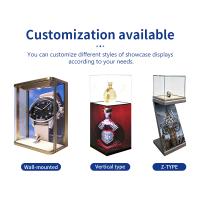 China Custom Indoor LED Display Stand  Exhibitions Advertising Sign Transparent Acrylic Display Case for sale