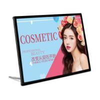 China Tempered Glass Wall Mounted Indoor LED Light Box Advertising Store Sign Waterproof High Brightness Display for sale