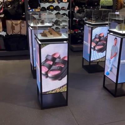 China 360 Viewing LED Poster Display Square Shaped Waterproof Outdoor LED Billboard Screen for sale