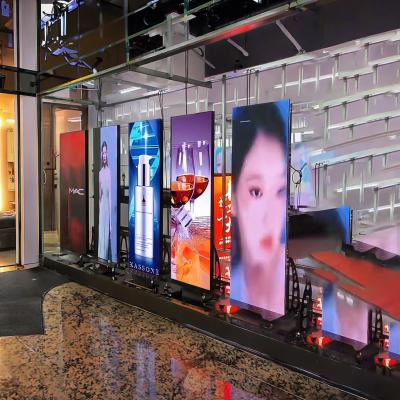 China P2 Touch Vertical Indoor LED Poster Screen Display Stand Retail Self Service Business Outdoor Use for sale