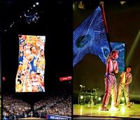 China Custom Flexible Transparent LED Screen Flexible Transparent LED Film Display Digital Advertising Flying LED Display for sale