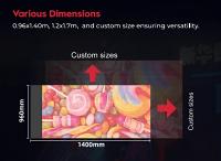 China Custom Flexible Transparent LED Screen Flexible Transparent LED Film Display Digital Advertising Flying LED Display for sale