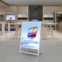 China Portable 43 Inch Touch LED Advertising Display Kiosk USB Power Pixel Pitch 2 Retail Store Mall for sale