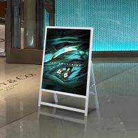 China Portable 43 Inch Touch LED Advertising Display Kiosk USB Power Pixel Pitch 2 Retail Store Mall for sale