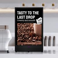China L Shape Desk Stand Interactive LED Advertising Display Screen IP65 Die Cast Aluminum Retail Store 2 Year Warranty for sale
