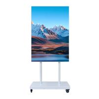 China Indoor Vertical Touch LED Poster Screen Display Stand Retail Self Service Business Kiosk Use for sale