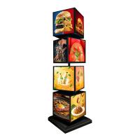 China Desktop Rolling LED Advertising Display Screen Light Box Digital Video Indoor Outdoor Billboard Panel for sale