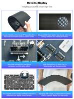 China Desktop Rolling LED Advertising Display Screen Light Box Digital Video Indoor Outdoor Billboard Panel for sale
